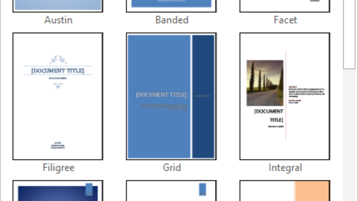 How To Add Front Page In Word - Infoupdate.org