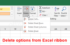 All About Columns, Rows and Cells in Excel, and How To Manage Them – OfficeTuto