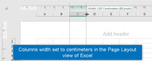 What Are Units of Column Width and Row Height in Excel – OfficeTuto
