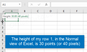 What Are Units of Column Width and Row Height in Excel – OfficeTuto