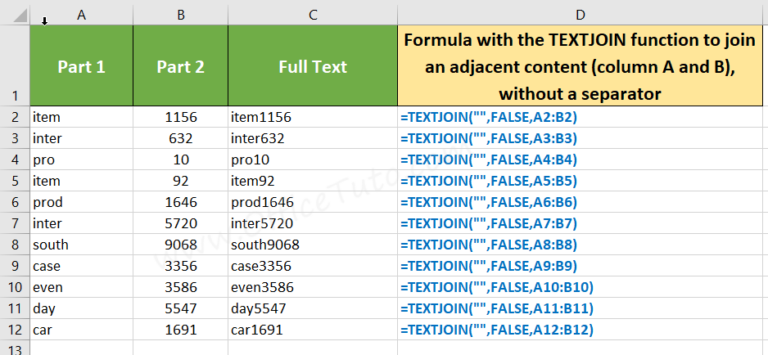 The 4 Ways To Join the Content of Cells in Excel – OfficeTuto