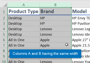 How To Change the Columns Width and Rows Height in Excel – OfficeTuto