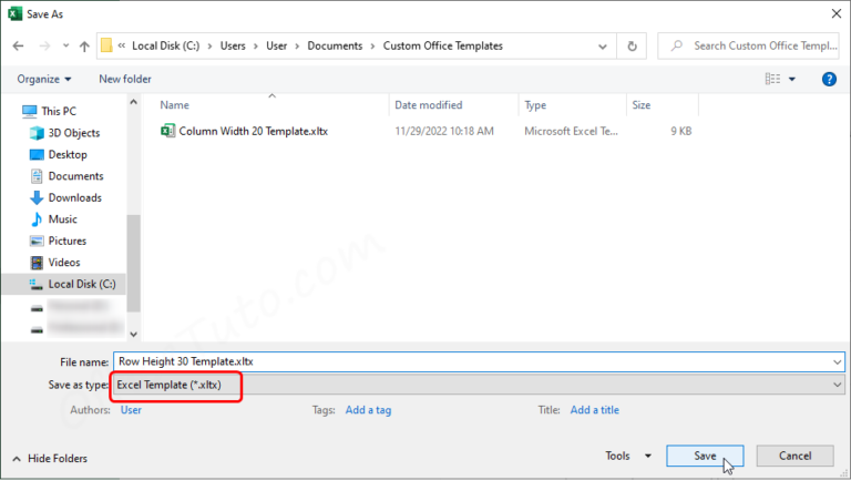 How To Set a New Default Column Width and Row Height in Excel – OfficeTuto